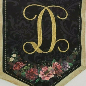 Fall into Fall | Accents | Autumn Color Banner Monogram D Door Wall ...